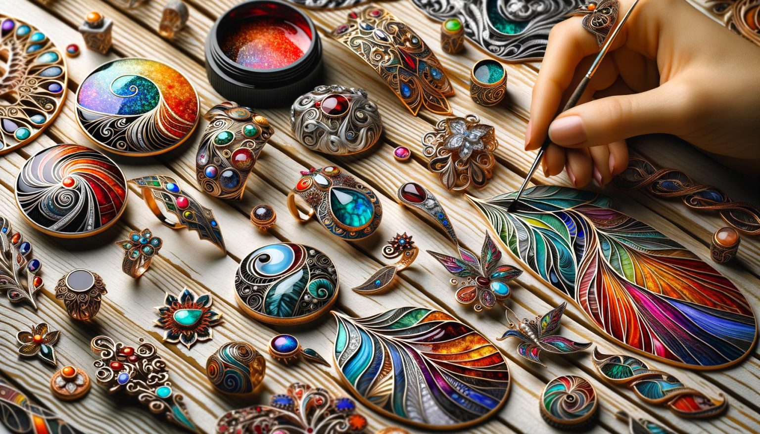 Exploring Enameling Techniques For Colorful Jewelry Designs • Jewelry ...